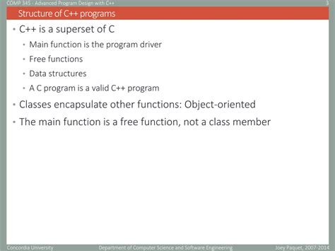 PPT - Advanced Program Design with C++ PowerPoint Presentation, free download - ID:9271510