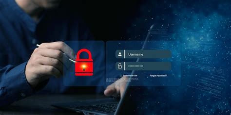 Premium Photo Cyber Security And Security Password Login Online Concept Hands Typing And