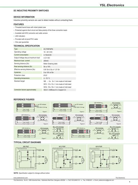 Dc Inductive 3 Wire Proximity Switches Pdf