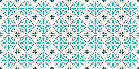Ceramic Tiled Pattern Floral Seamless Pattern For Tile Design