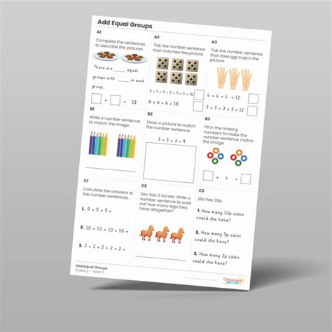 Ks1 Year 2 Maths Cs Maths Scheme Add Equal Groups Resources And Worksheets Classroom Secrets