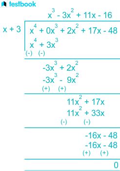 Division Algorithm For Polynomials Formula Use And Theorem