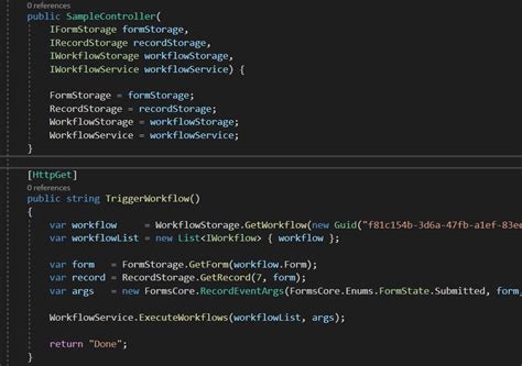 How To Trigger Umbracoforms Workflow Programmatically