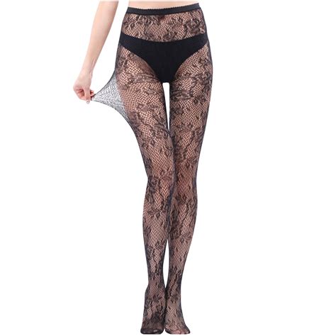Fall Savings Deals Umfun Patterned Tights For Women Black Fishnet