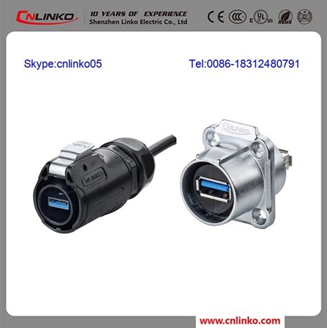 China Waterproof IP Mating Parts USB Adapter For Data Transfer China USB Adapter USB Connector