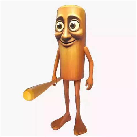 Tung Tung Tung Sahur Meme Free Vr Ar Low Poly 3d Model Rigged