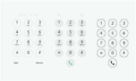 Minimalist Numeric Keypad Icons With Subtle Textures Jiffy Designs