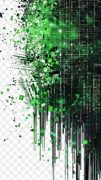 Premium Psd Hacker Code Glitch With Binary Code Abstract Shapes And Glit Texture Effect Fx