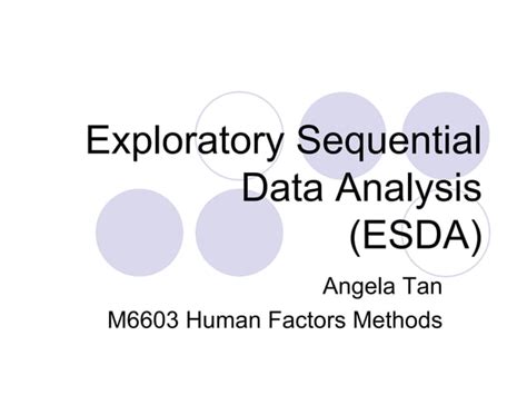 Exploratory Sequential Data Analysis