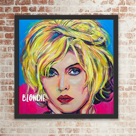 Debbie Harry Blondie Art Print Vintage Pop Art Portrait Etsy