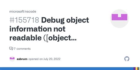 Debug Object Information Not Readable Object Object · Issue 155718