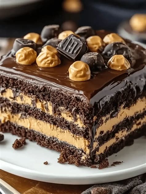 Best Reeses Chocolate Peanut Butter Earthquake Cake Recipe Recepii