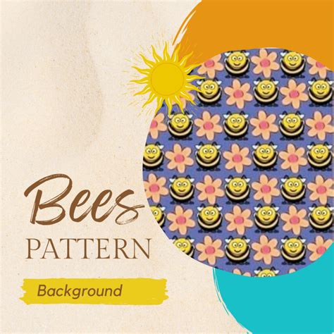 Bees Background Masterbundles