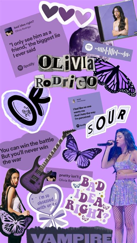 Olivia Rodrigo Olivia Rodrigo Themed Background