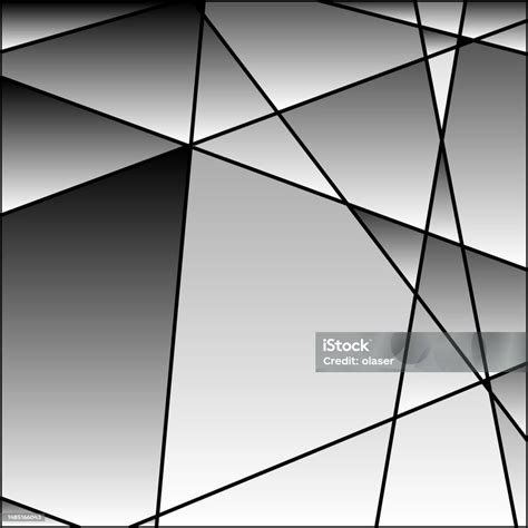Polygons Divided By Lines With Margins Stock Illustration Download