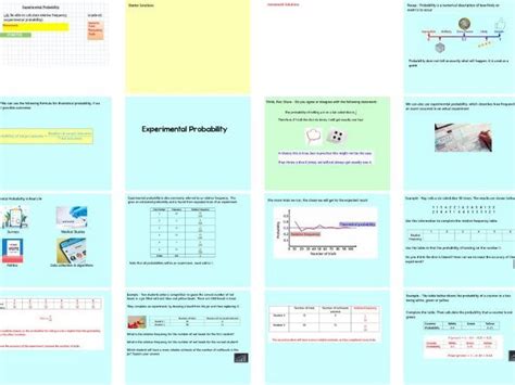 Experimental Probability Relative Frequency Maths Gcse Powerpoint