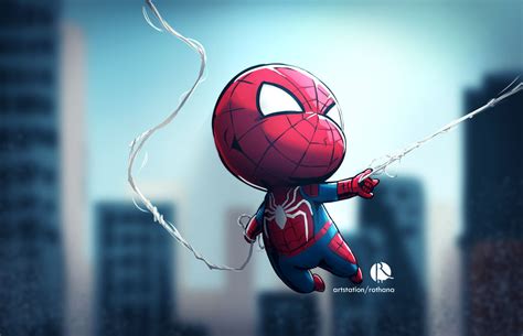 Spidey Chibi By Rothanavatar On Deviantart