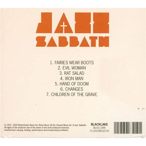Jazz Sabbath Jazz Sabbath Cd 2020 Eu Original Hhv