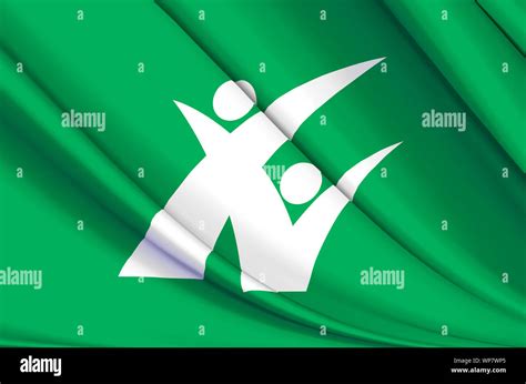 Nayoro Waving Flag Illustration Regions Of Japan Perfect For Background And Texture Usage