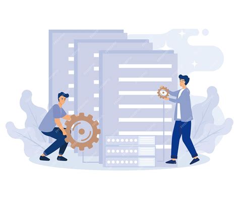 Premium Vector Database Storage Concept Programming Language Data