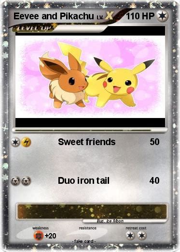 Pokémon Eevee And Pikachu 1 1 Sweet Friends My Pokemon Card