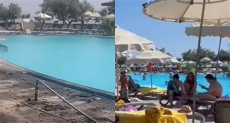 Η όμορφη Λίνδος Τουρίστας δείχνει το ξενοδοχείο που έμενε πριν και