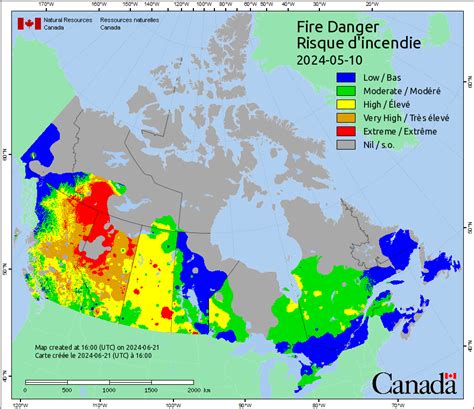 Canadian Wildland Fire Information System Fire Weather Maps