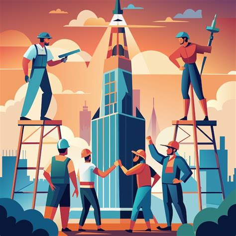 Premium Vector Workforce Resilience Labor Day Vector Art