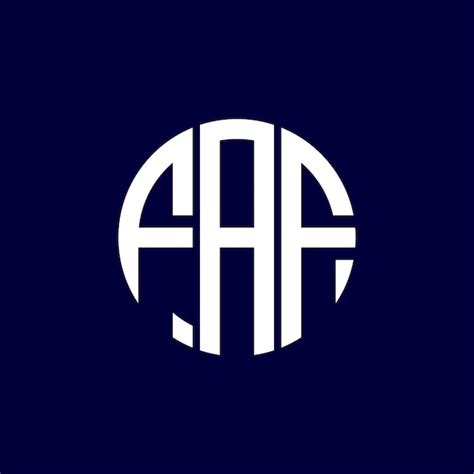 Premium Vector Faf Circle Logo Design