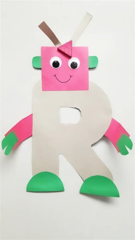 Letter R Robot Craft Robot Craft R Robot Crafts