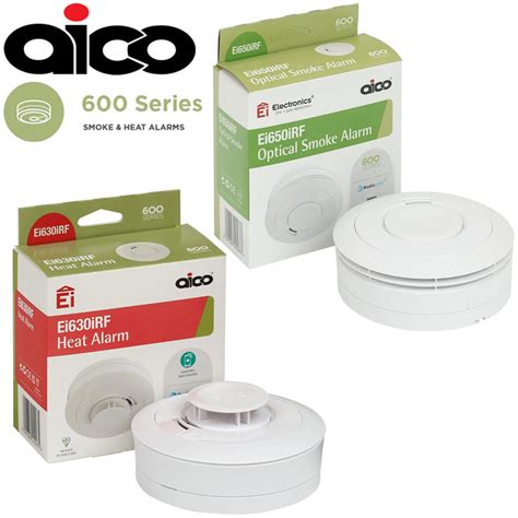 Aico Fire Alarm Kit 2x Ei650irf Optical Smoke And 1x Ei630irf Heat Alarm