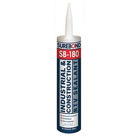 Surebond Sb 180 Gray Silicone Sealant 48lr88 Sb 180 T Al Grainger