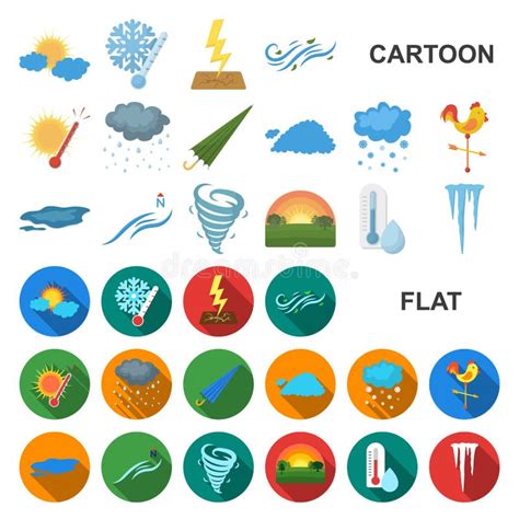 Weather Symbol Collection Stock Illustrations 72746 Weather Symbol