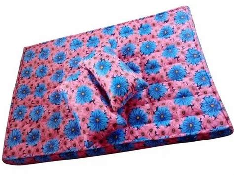 Pink And Blue Printed Double Bed Mattress Set Sizedimension 4 X 8