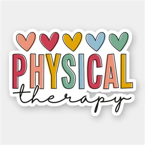 Physical Therapy Pt Physical Therapist Assistant Sticker Zazzle