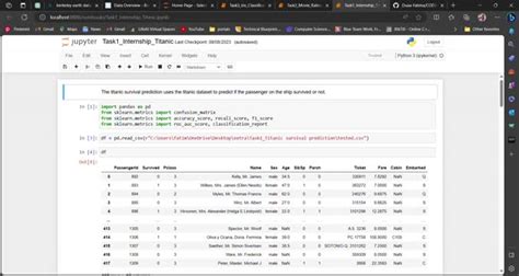 [video] How I Built A Predictive Model For The Titanic Duaa Fatima Posted On The Topic Linkedin