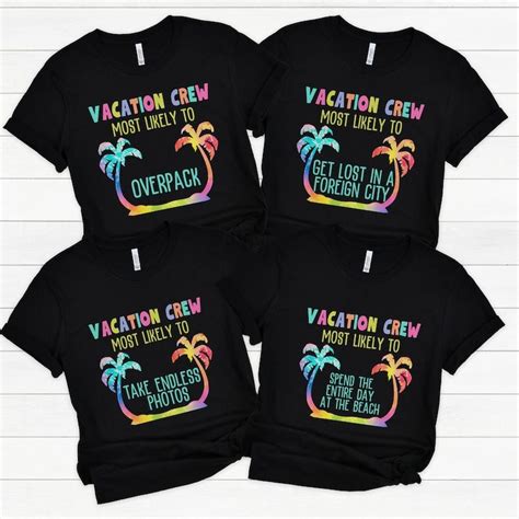 Custom Group Vacation Shirts Personalized Vacation Group Tees