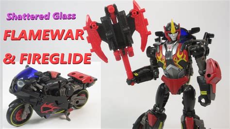 【tf玩具レビュー】トランスフォーマー・シャッタードグラス フレイムウォー And ファイヤーグライド ／transformers