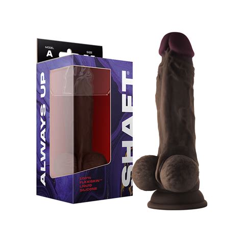 Shaft Model A Liquid Silicone Dong With Balls 7 5 In Mahogany Shop