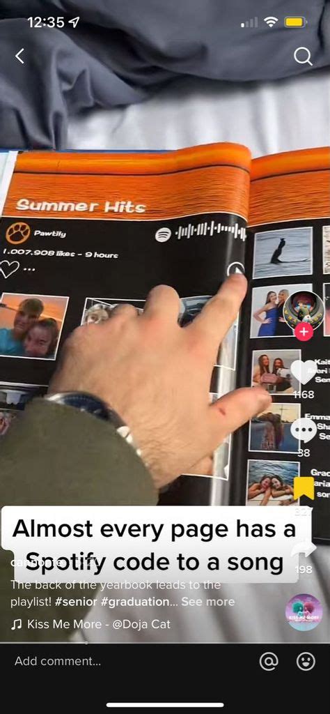 Spotify Themed Yearbook Pages