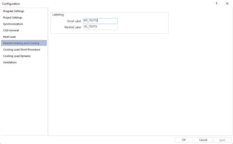 Details On Configuration Panel Heatingcooling Knowledge Base Revit