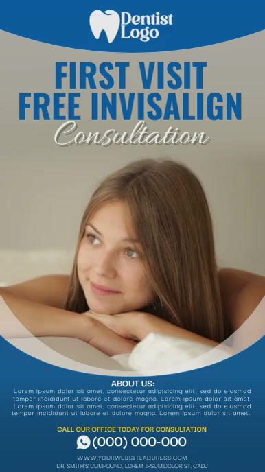 Invisalign Consultation Dentistry Template Postermywall