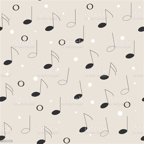 Background Seamless Wallpaper With Notes On A Light Background Stock