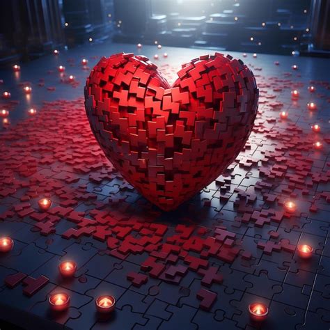 Premium Photo Amour Assemblage Crafting A Complete Heart