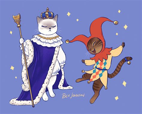 Queen And Jester By Bev Johnson R Imaginarynobles
