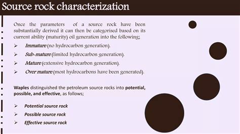 Concept Of Source Rock Characterisation Pptx