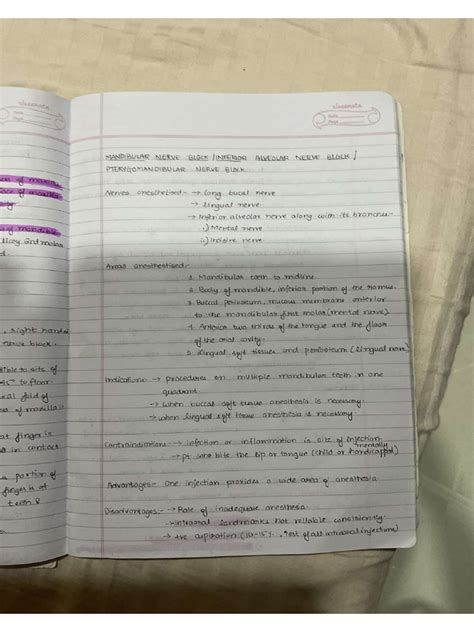 Mandibular Nerve Block Concise Notes Pdf