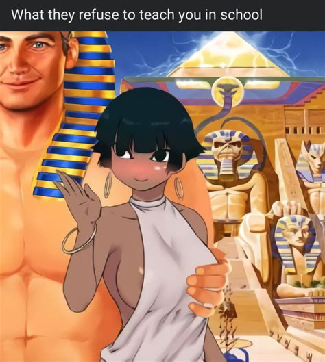 Rule 34 1boy 1girls Album Cover Ancient Egypt Big Breasts Black Eyes