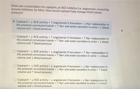 Solved We Know That Angiotensin Ii Ang Ii Has Effects On