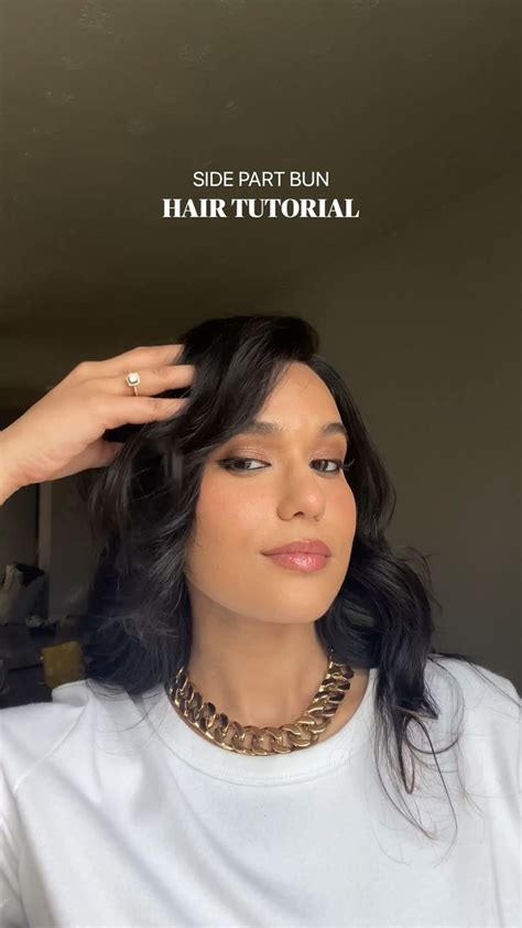 Side Part Bun Tutorial